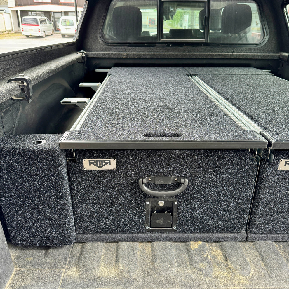 2x RMR 1730mm x 600mm Large Ute Drawers with 1300mm Top Slide with Sid ...