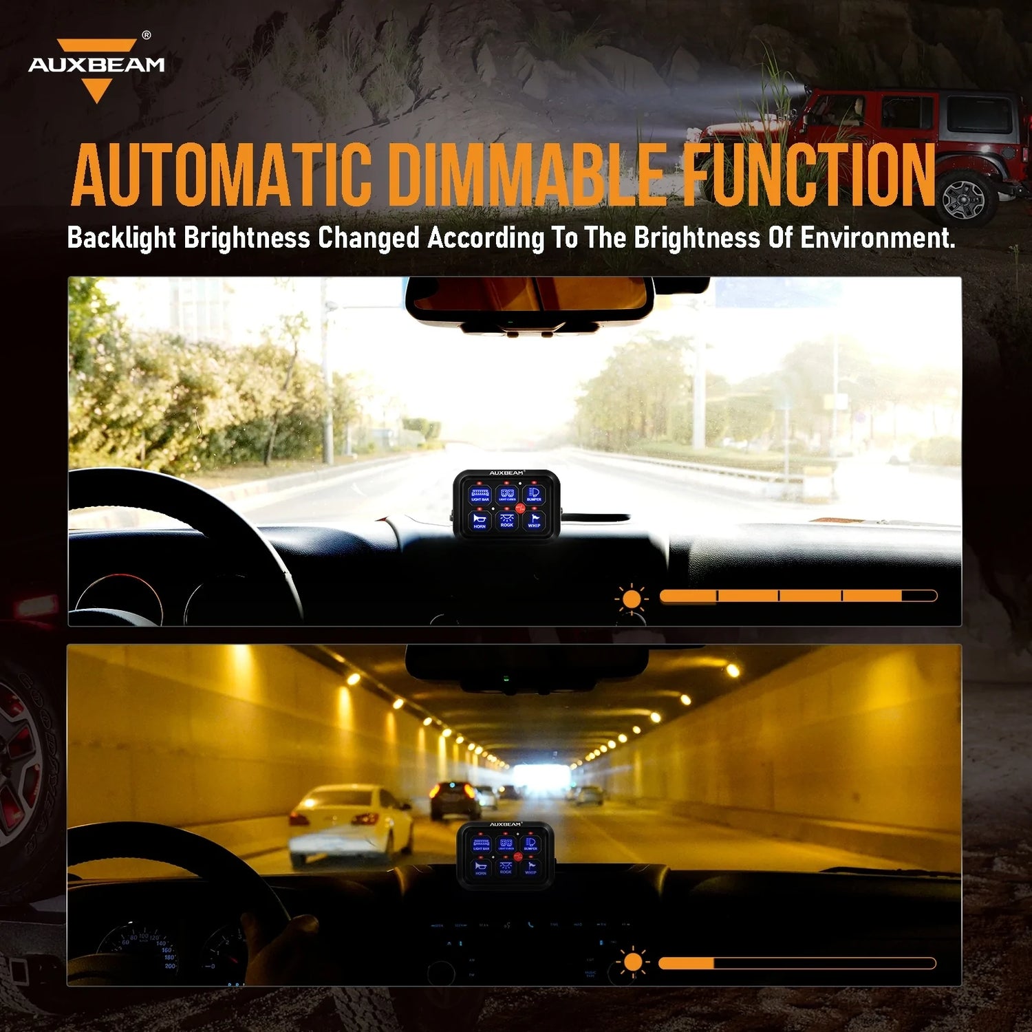 Auxbeam 6 Gang LED Switch Panel Kit – 4WD Warehouse